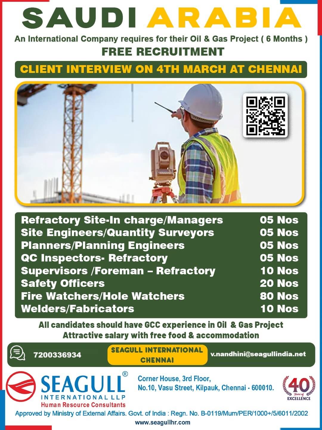 Saudi II - Required personnel for Saudi Aramco with 7 yrs. relevant exp ...